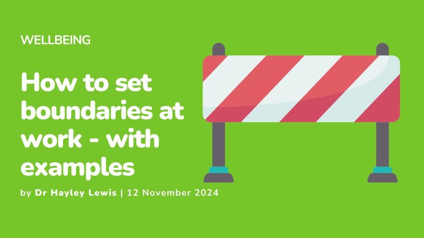 How to set boundaries at work – with examples
