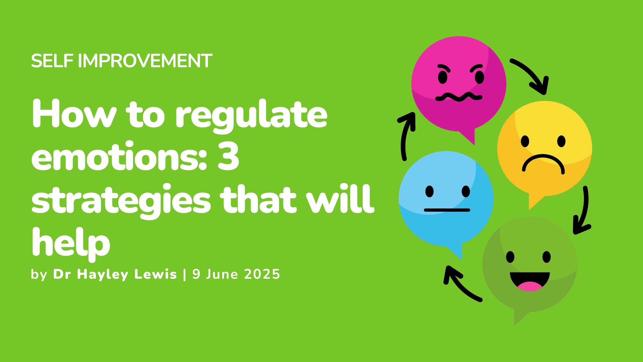 How to regulate emotions: 3 strategies that will help